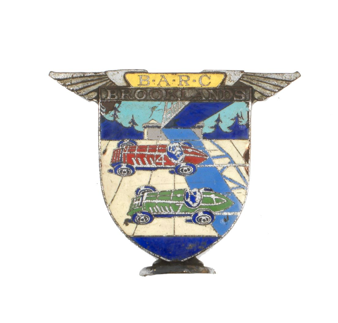 Bonhams Cars : Stanley Sears' BARC Brooklands member's badge, 1930s,