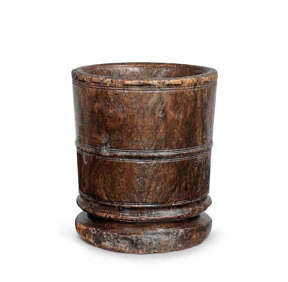 Bonhams : A late 17th century/early 18th century turned lignum vitae ...