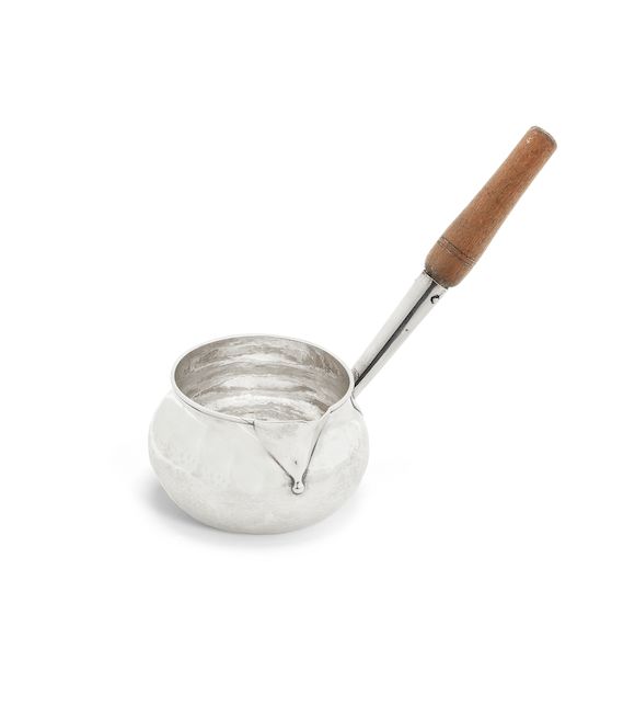 Bonhams : A provincial early 18th century silver brandy pan by Benjamin ...