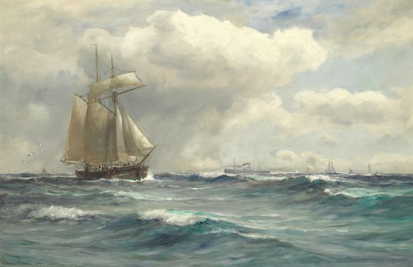 Bonhams : Arthur Wilde Parsons (British, 1854-1931) Off the Eddystone