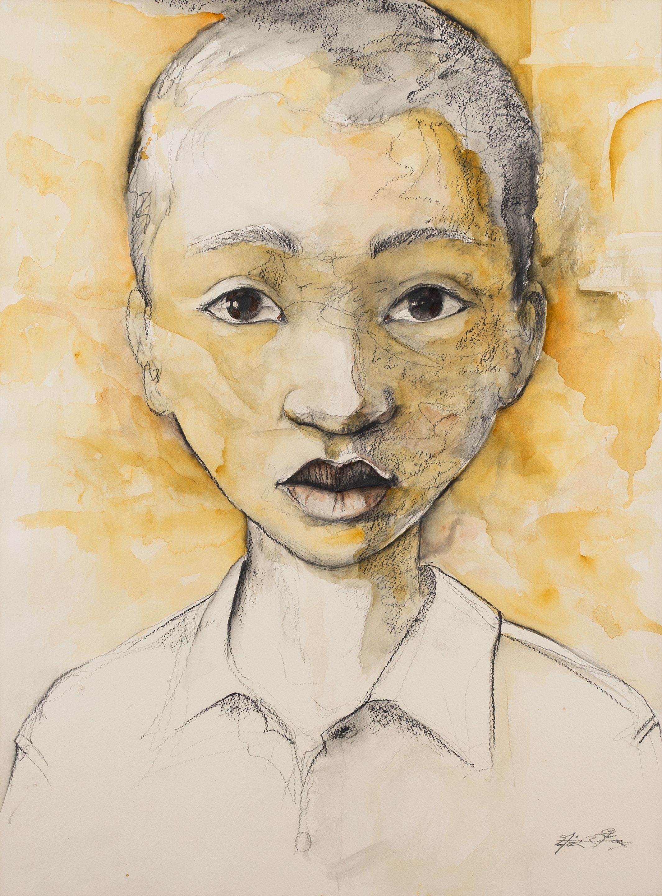 Bonhams : Victor Butler (Ghanaian, born 1964) Portrait of a Child