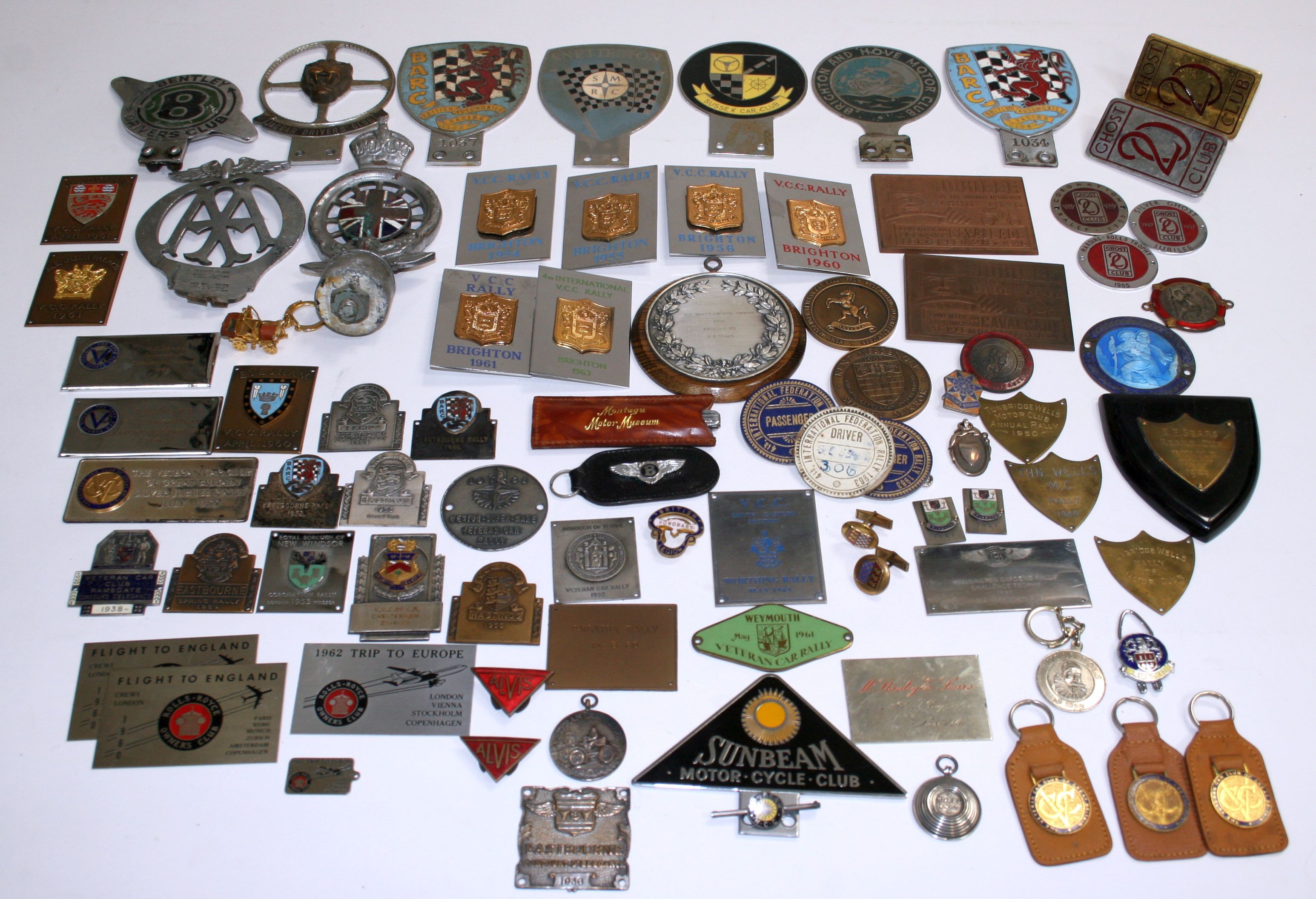 Bonhams Cars : Assorted badges and plaques, ((Qty))