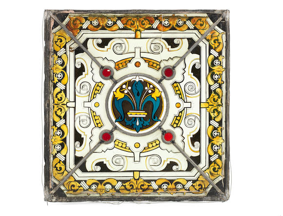 Bonhams A 19th Century Stained Glass Panel
