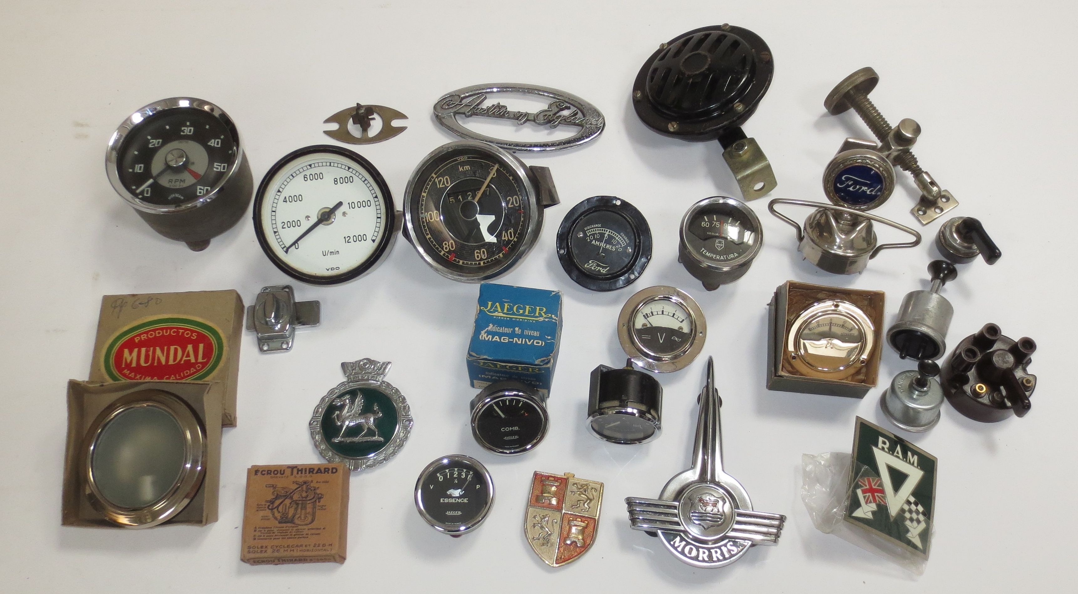 Bonhams Cars : Assorted dials and instruments, ((Qty))