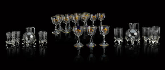 Bonhams Two Sets Of Glassware
