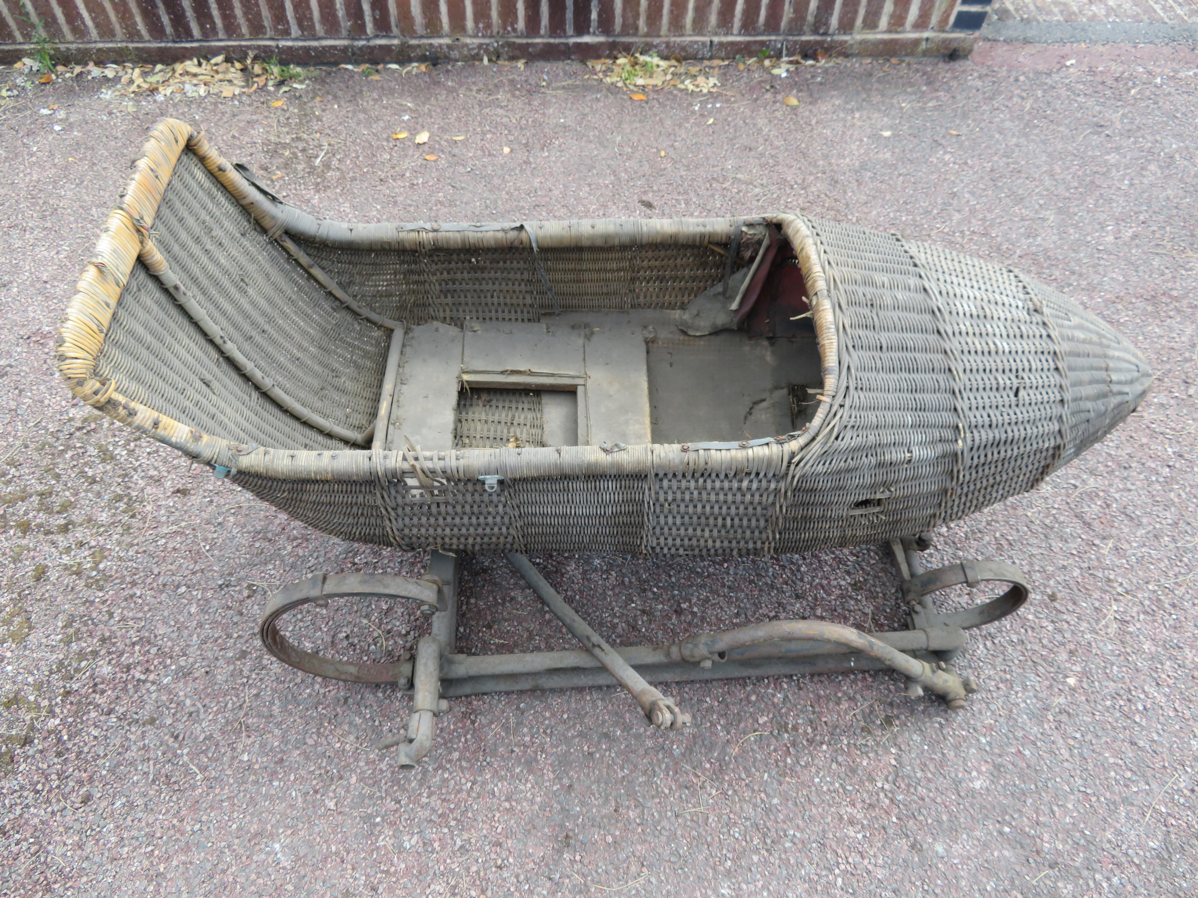 Bonhams Cars : An early basket sidecar body,