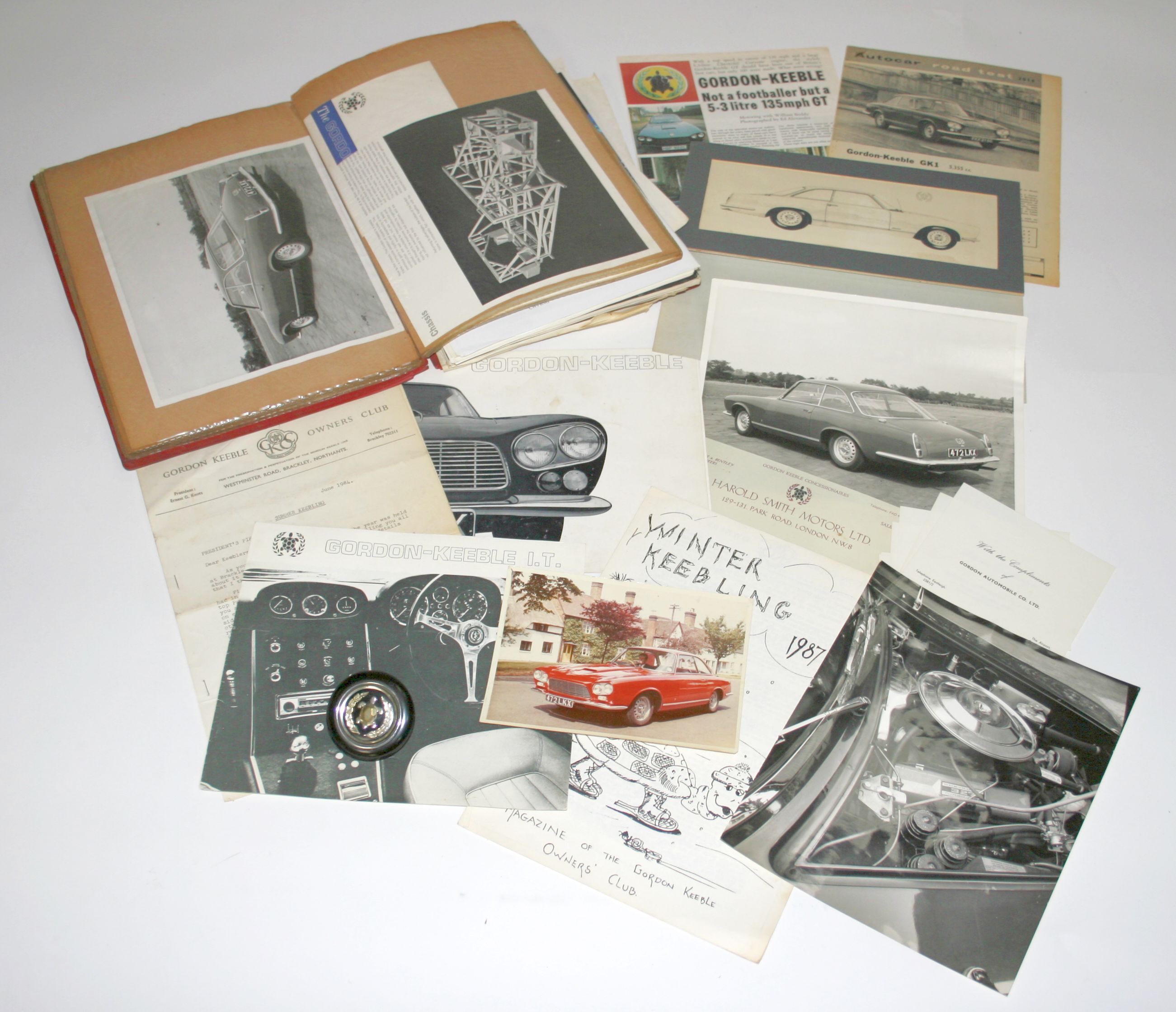 Bonhams Cars : A folder of Gordon-Keeble photographs and ephemera and a ...