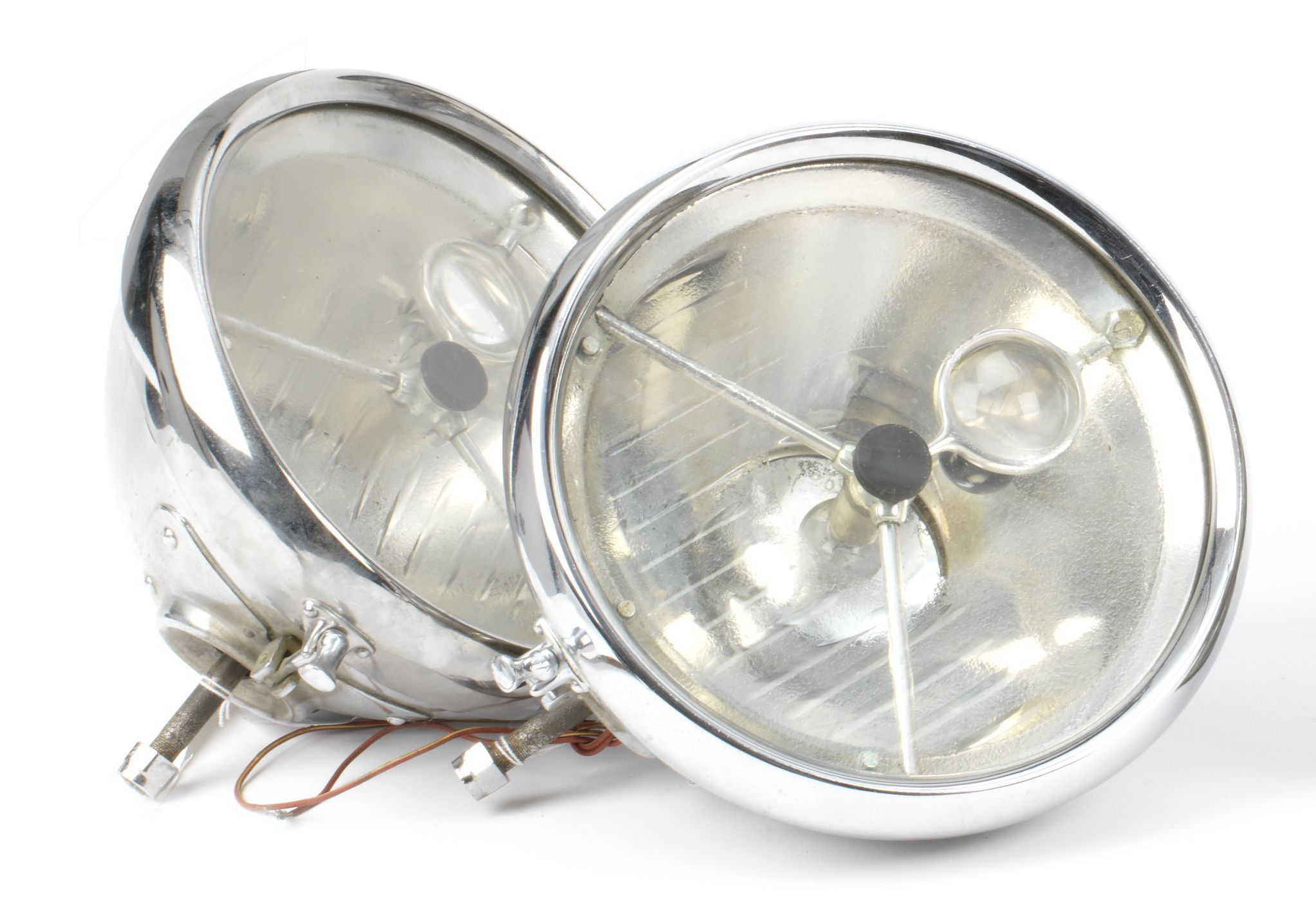 Bonhams Cars : A pair of Lucas electric Bulls-eye headlamps, ((2))
