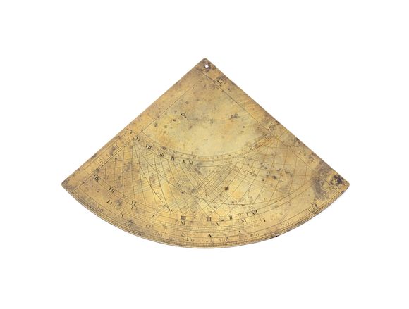 Bonhams : A brass Gunter quadrant, English, late 17th century,