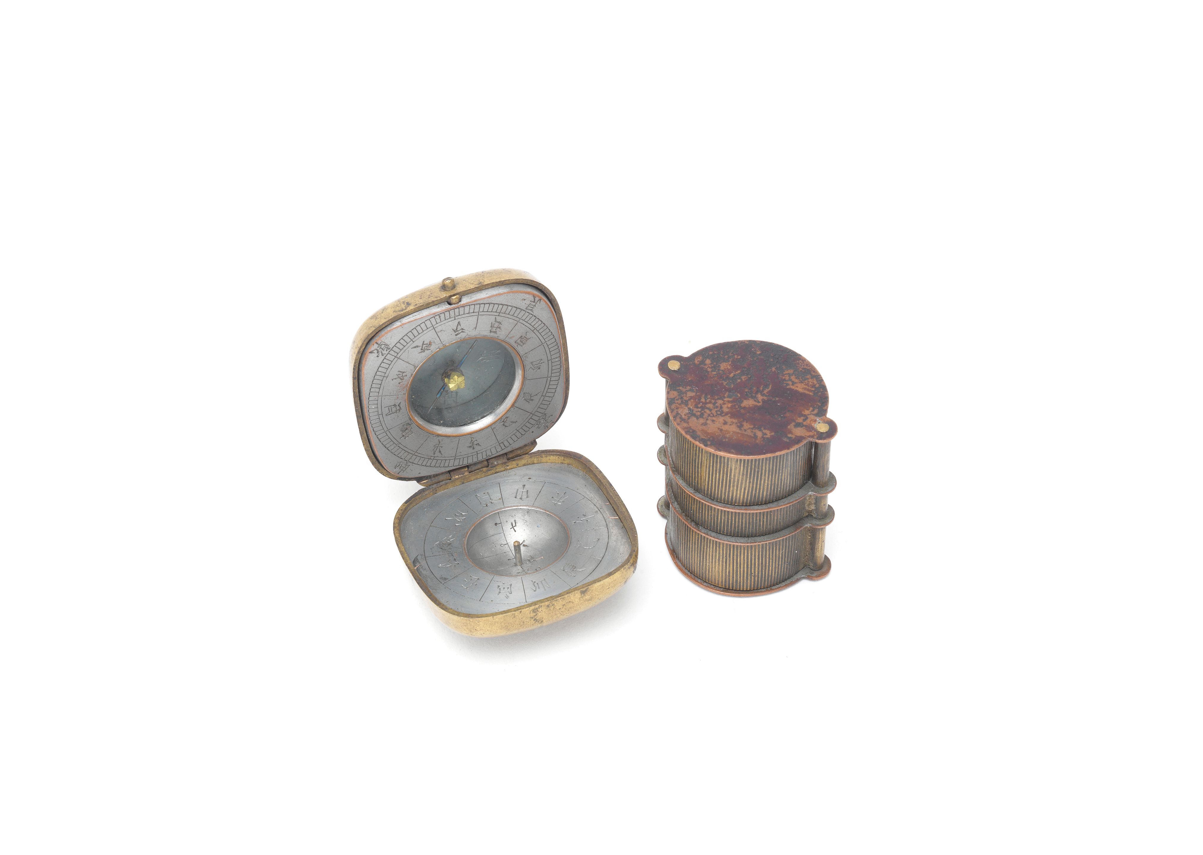 Bonhams : Two Japanese scaphe dials, 19th century, (2)