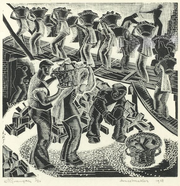 Bonhams : William Greengrass (British, 1896-1970) Housebreakers Wood ...