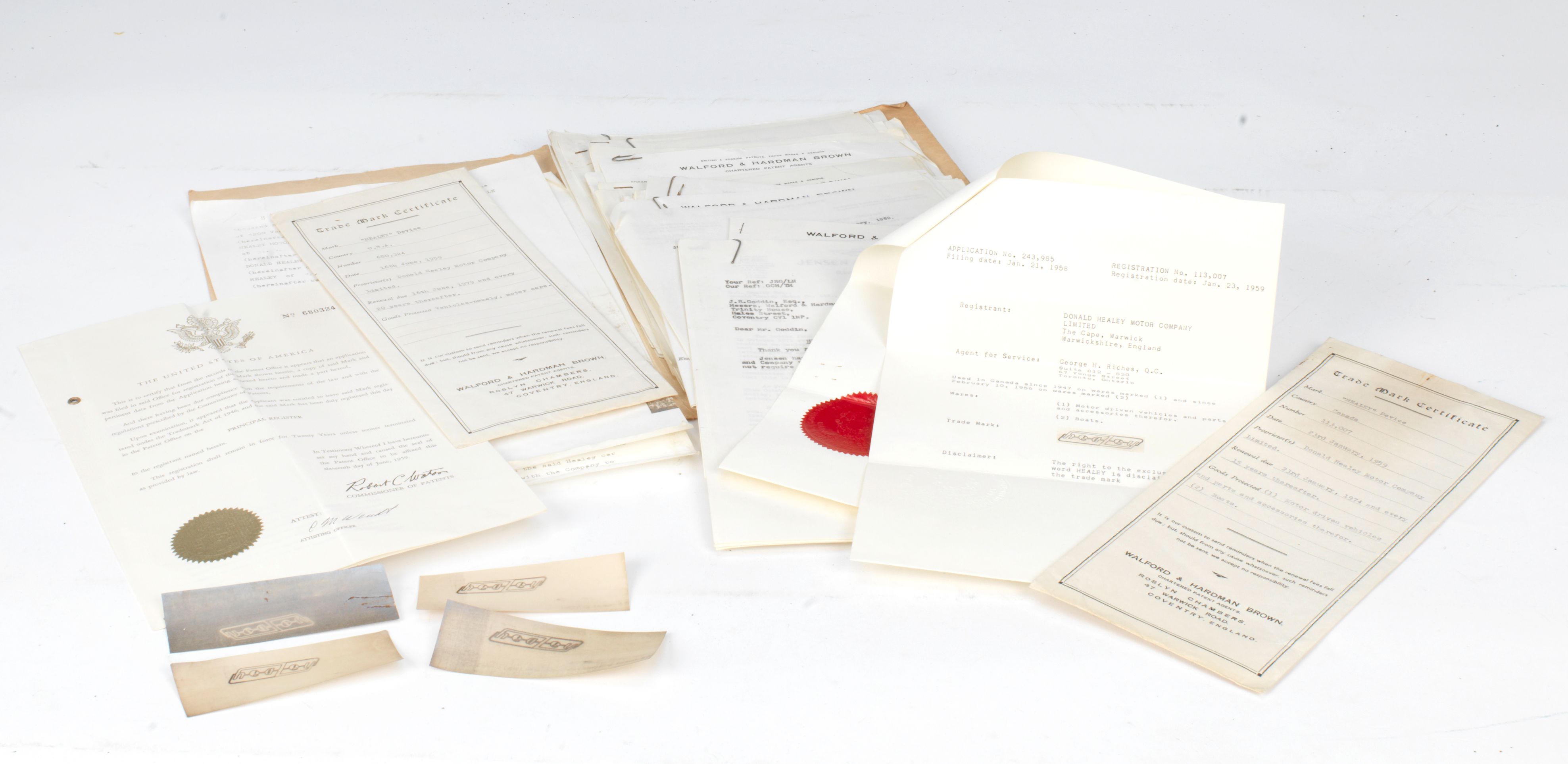 Bonhams Cars : A file of correspondence relating to the 1959 Healey ...