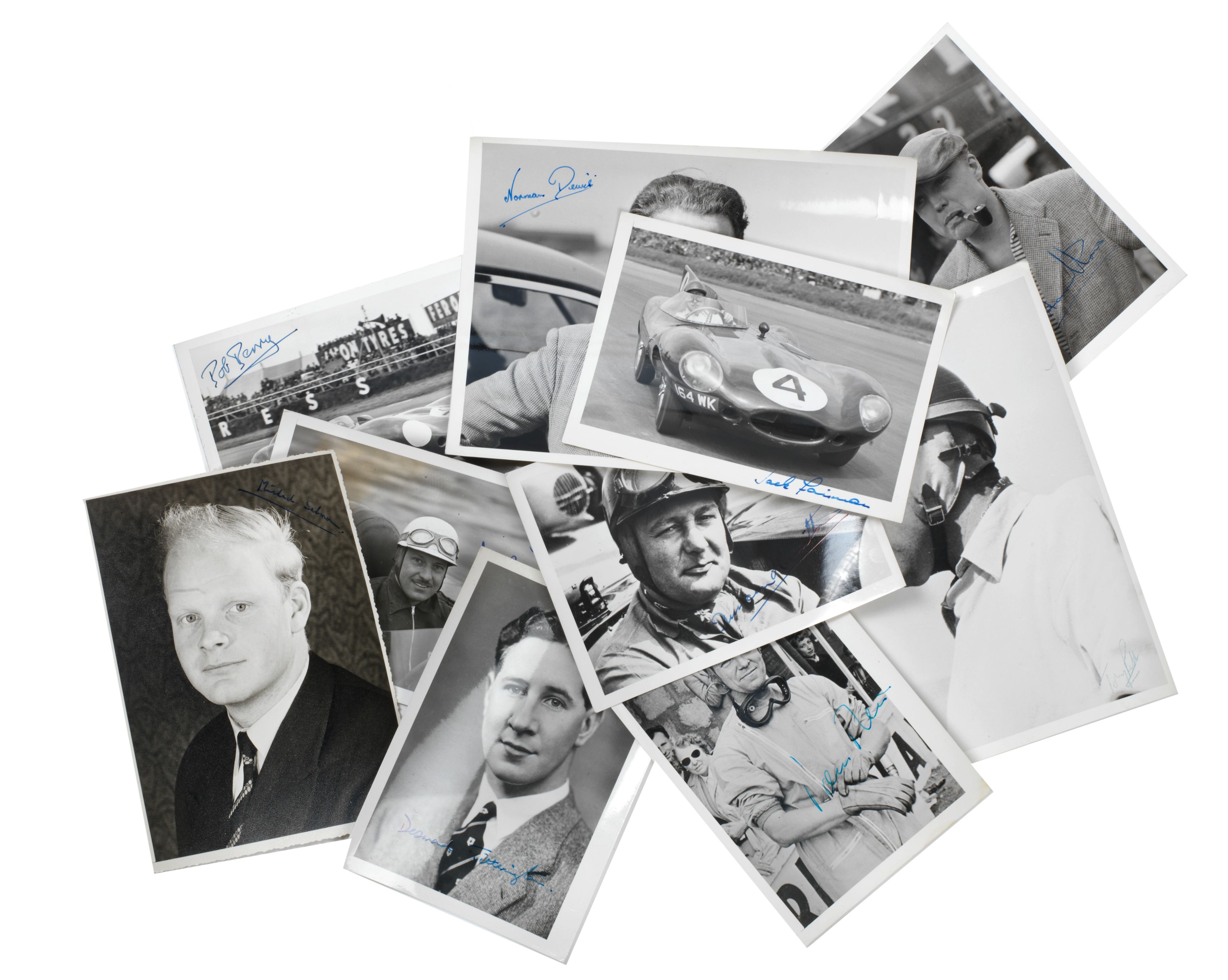 Bonhams Cars : Ten driver signed photographs, ((10))