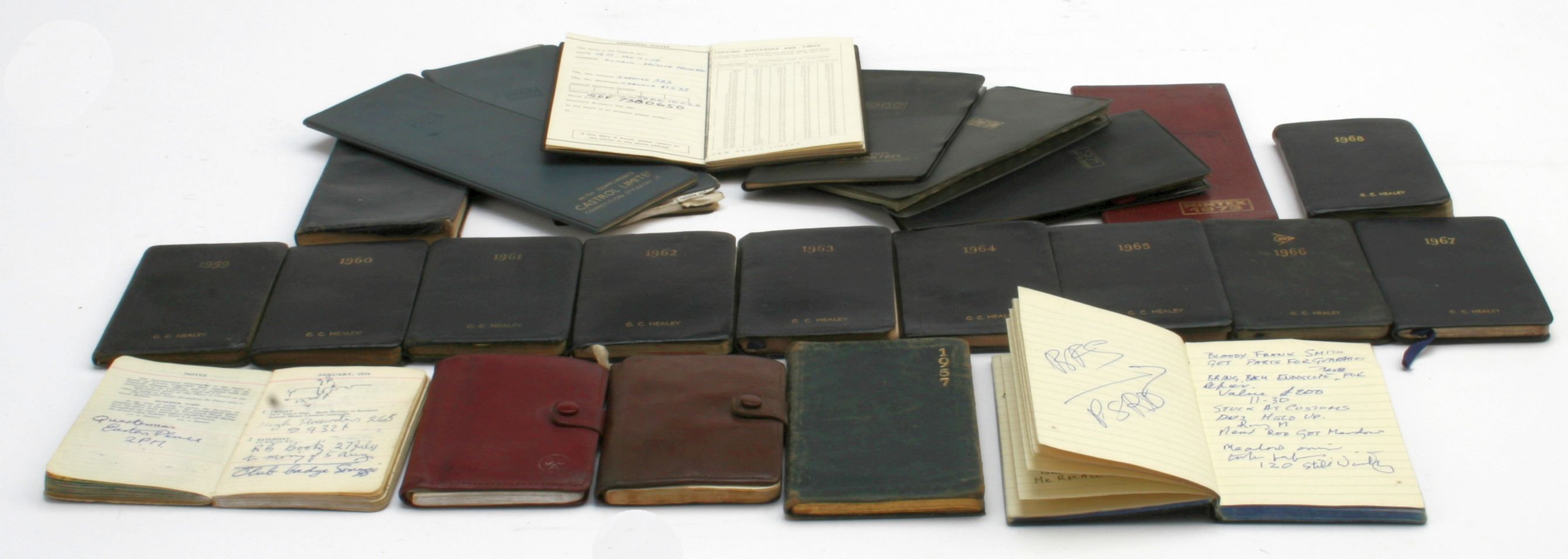 Bonhams Cars : Geoffrey Healey's Letts pocket diaries, 1959 to 1968,
