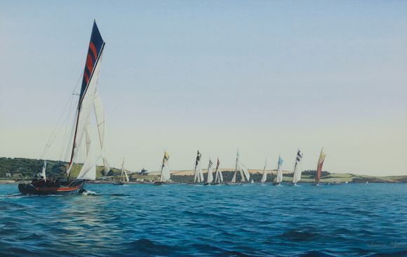 Bonhams : James Medlin (born 1970) Working fleet of Oyster Dredgers