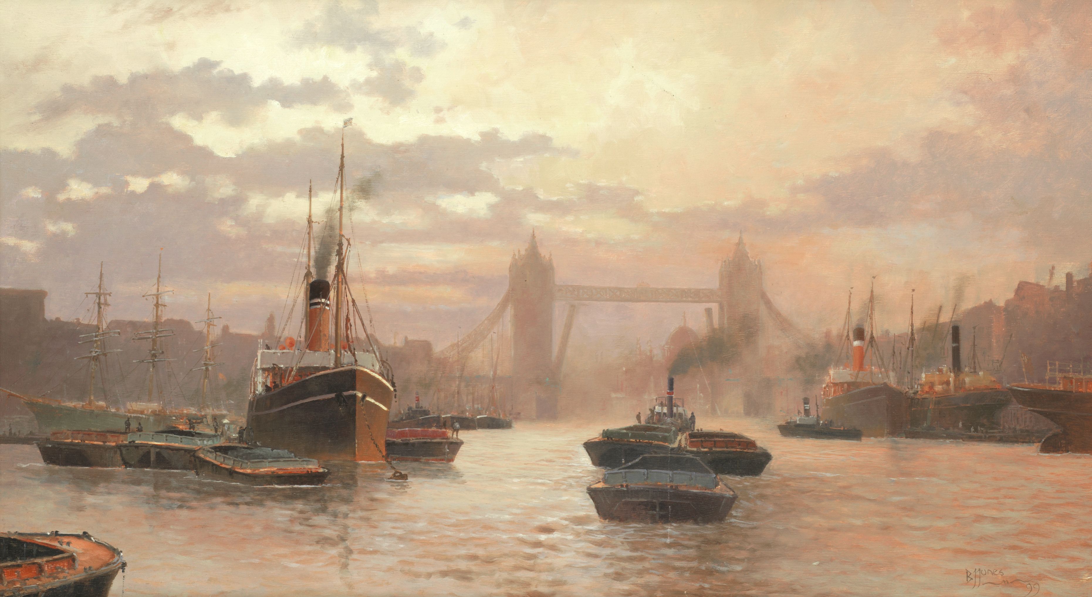 Bonhams : Brian J. Jones (British, born 1945) Pool of London