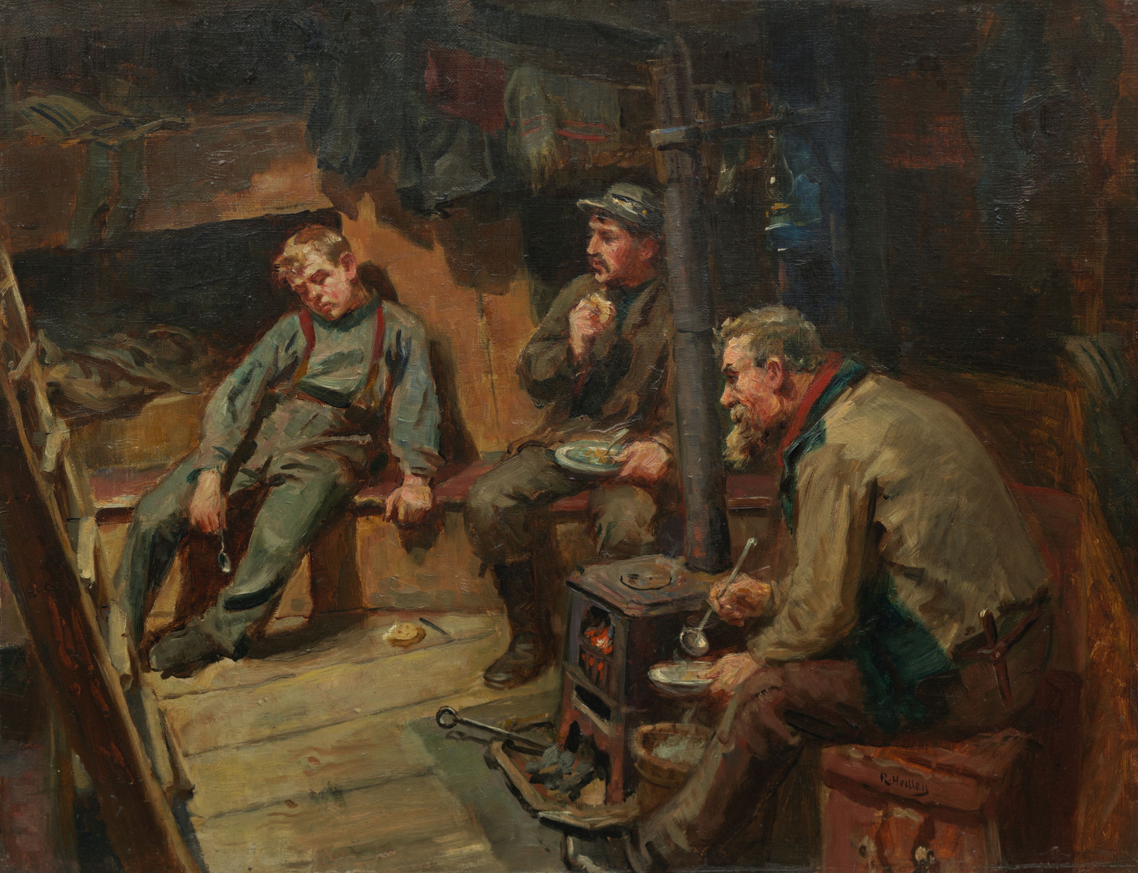 Bonhams : Ralph Hedley (British, 1848-1913) His First Voyage