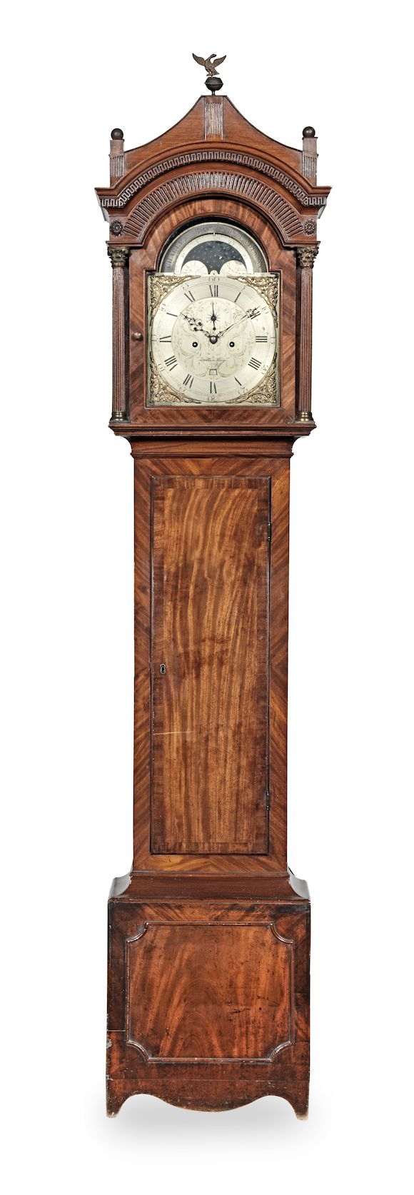 Bonhams : A George III mahogany longcase clock the dial signed Charles ...
