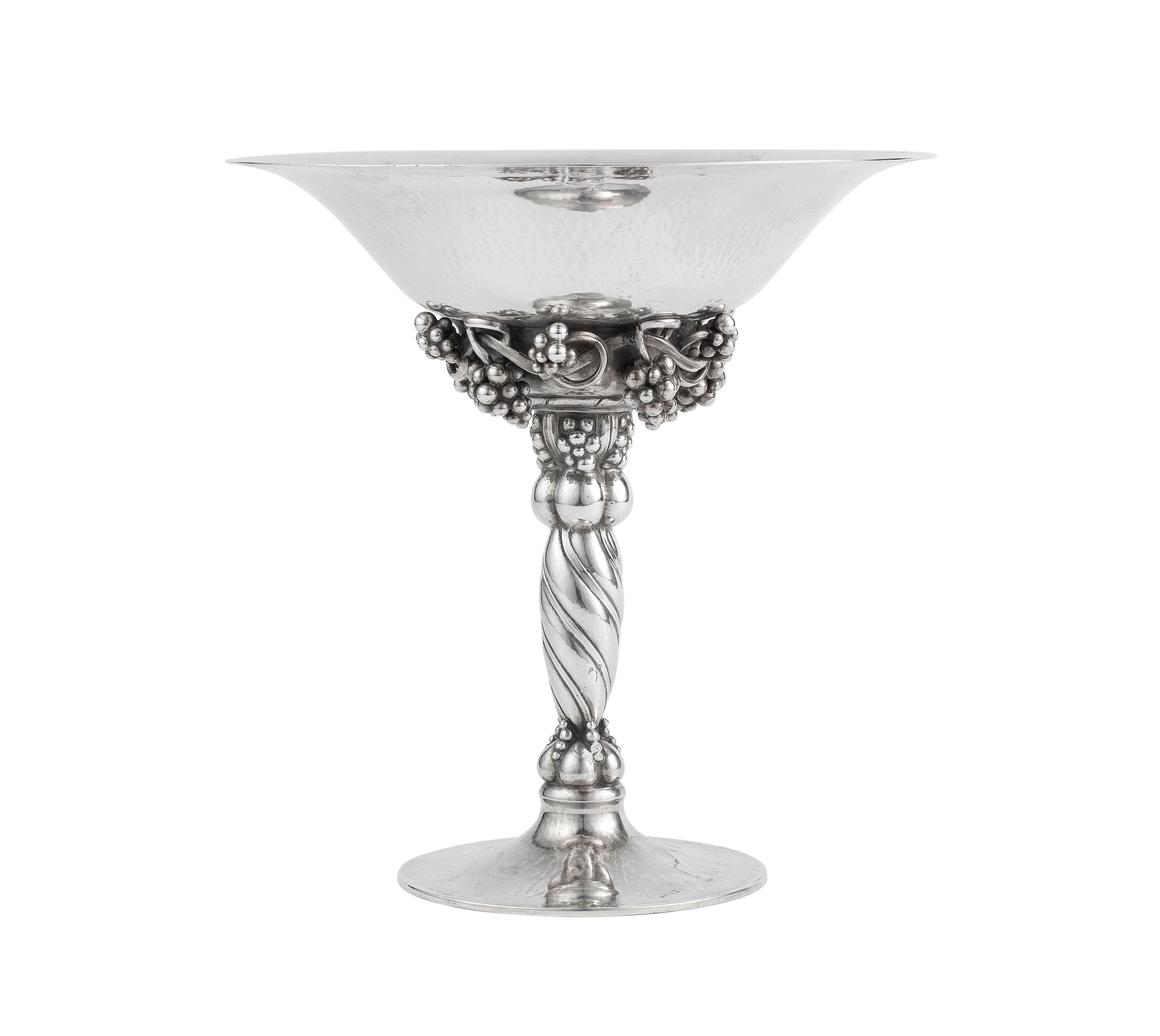 Bonhams : A Danish Silver Tazza, designed by Georg Jensen (1866-1935 ...