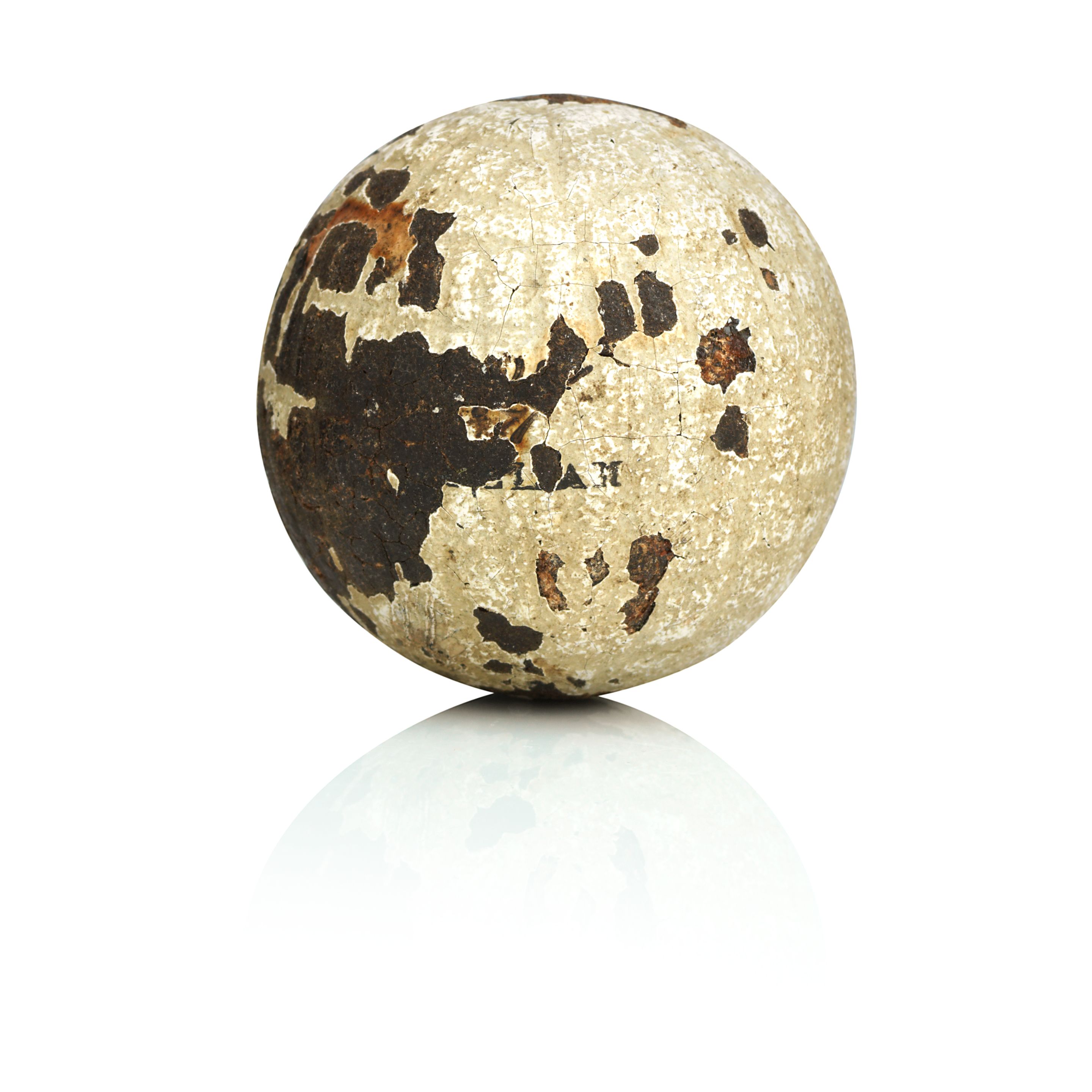 Bonhams : An Allan Robertson hand hammered gutta-percha golf ball ...