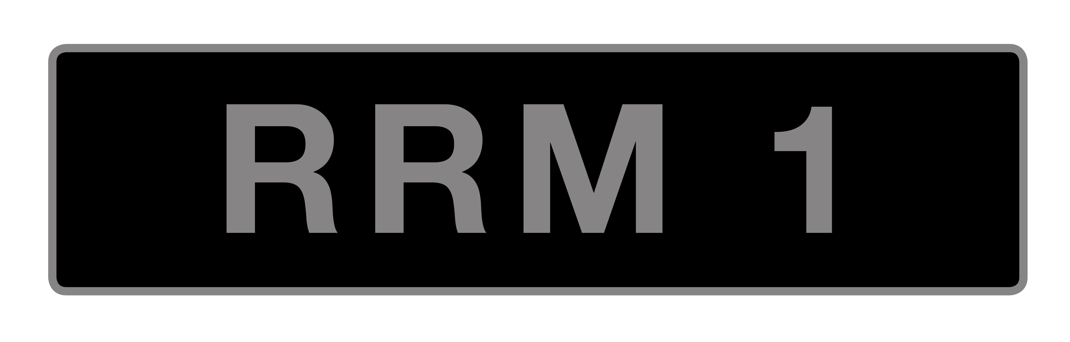 Bonhams Cars : UK Vehicle registration number 'RRM 1'