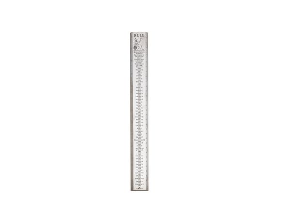 Bonhams : RICHARD JARVIS: a silver commemorative ruler London 2002 ...