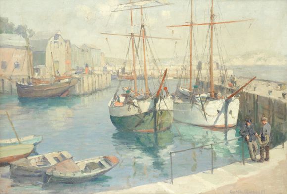 Bonhams : Gyrth Russell (Canadian/British, 1892-1970) Padstow harbour
