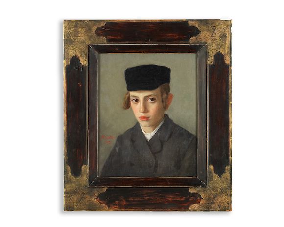 Bonhams : Lazar Krestin (Lithuanian, 1868-1938) Portrait of a Jewish boy
