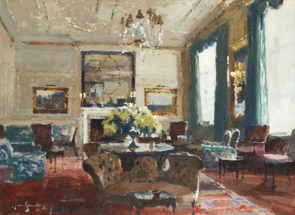 Bonhams : John Yardley (British, born 1933) The Drawing Room