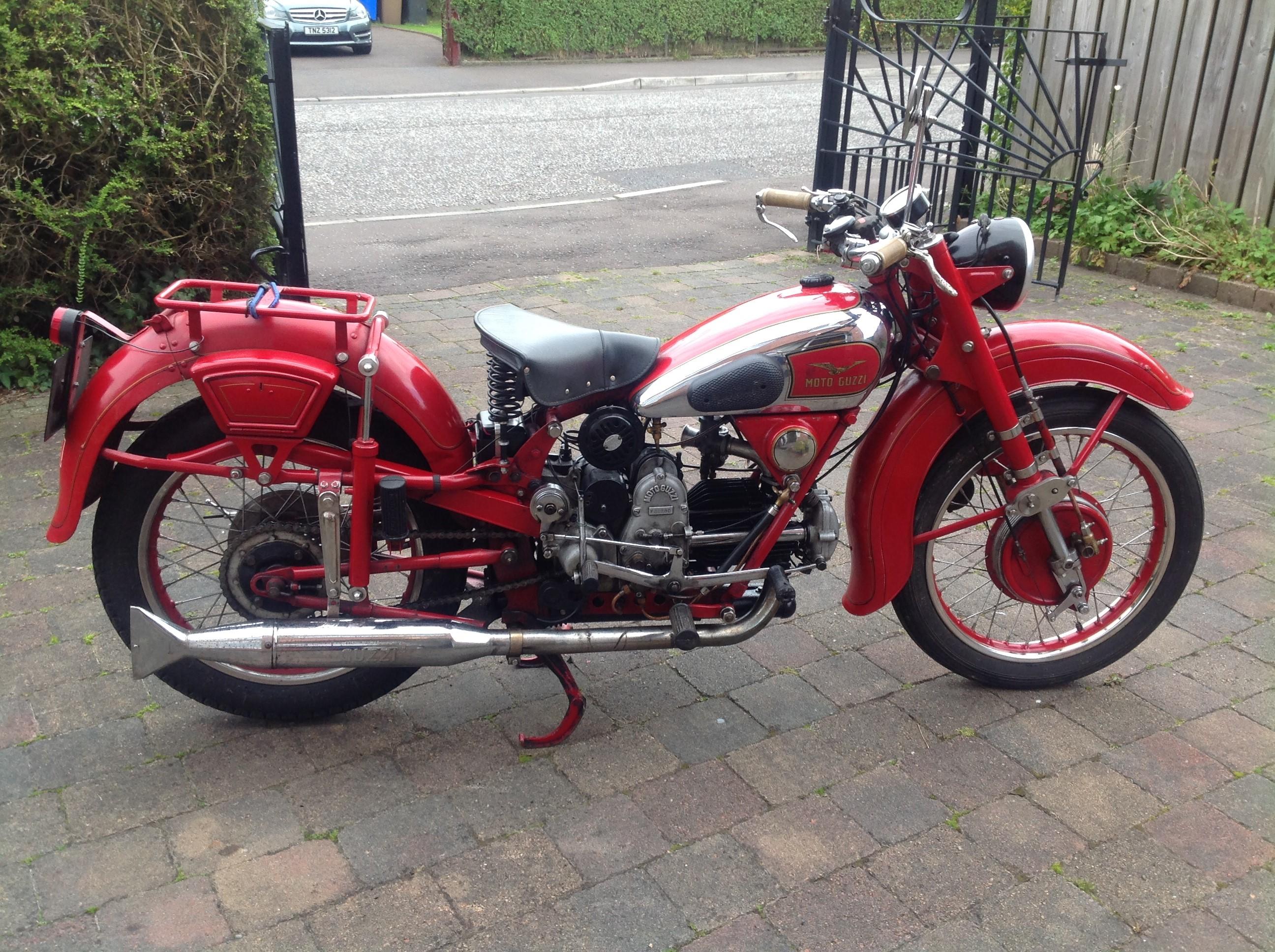 Bonhams Cars : 1949 Moto Guzzi 500cc GTV Frame no. 25193 Engine no. V80280