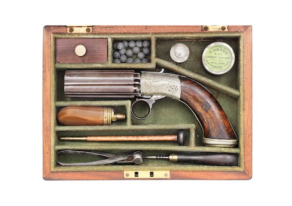 Bonhams : A Cased 80-Bore Percussion J.R. Cooper Patent Under-Hammer ...