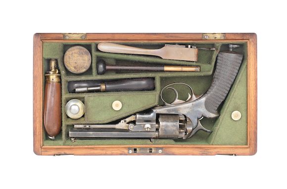 Bonhams : A Cased 90-Bore Percussion Pryse & Cashmore (Daw) Patent Five ...