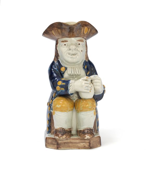 Bonhams : A Prattware Toby jug, circa 1800-10