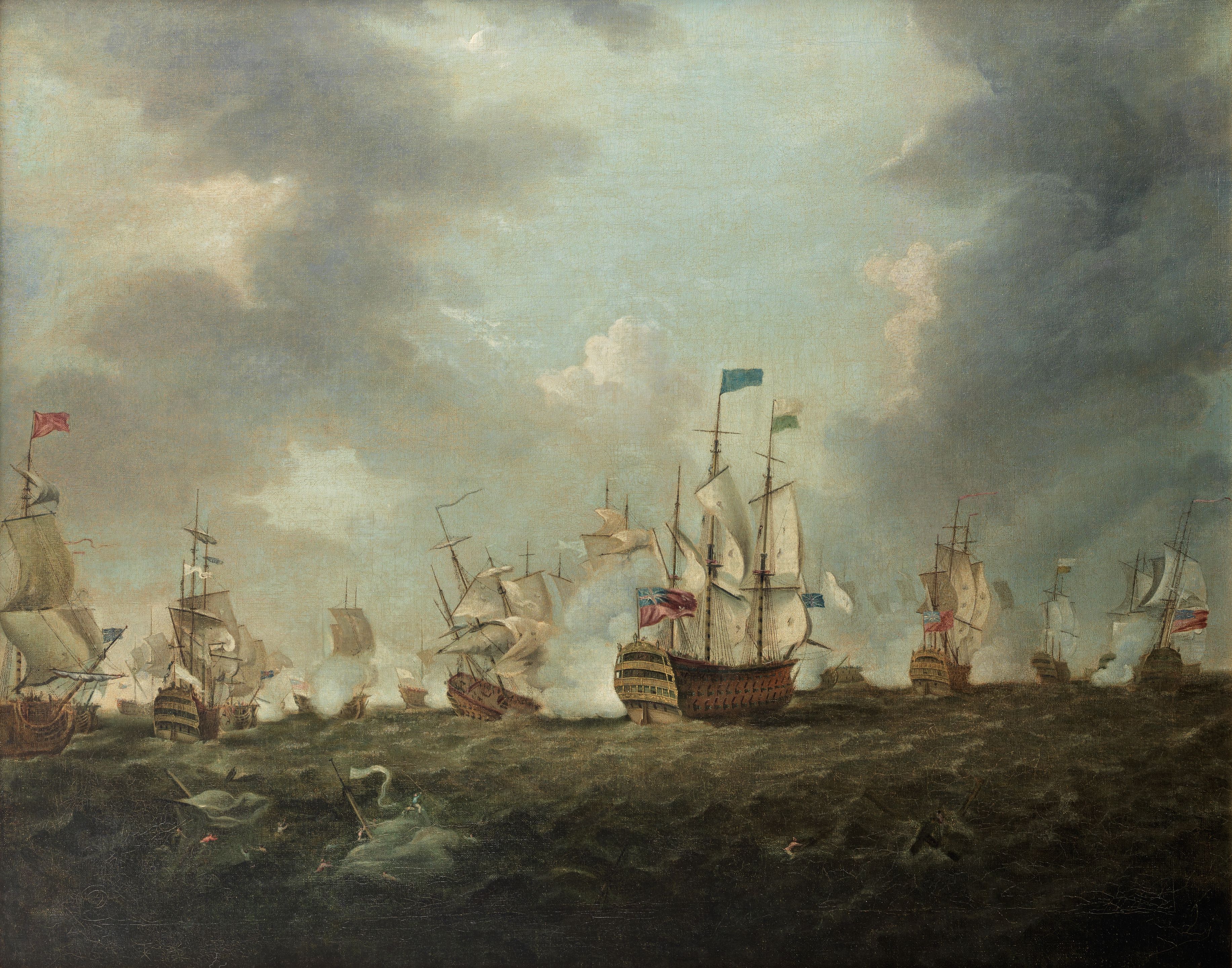 Bonhams : Attributed to Richard Paton (London 1717-1791) The Battle of ...