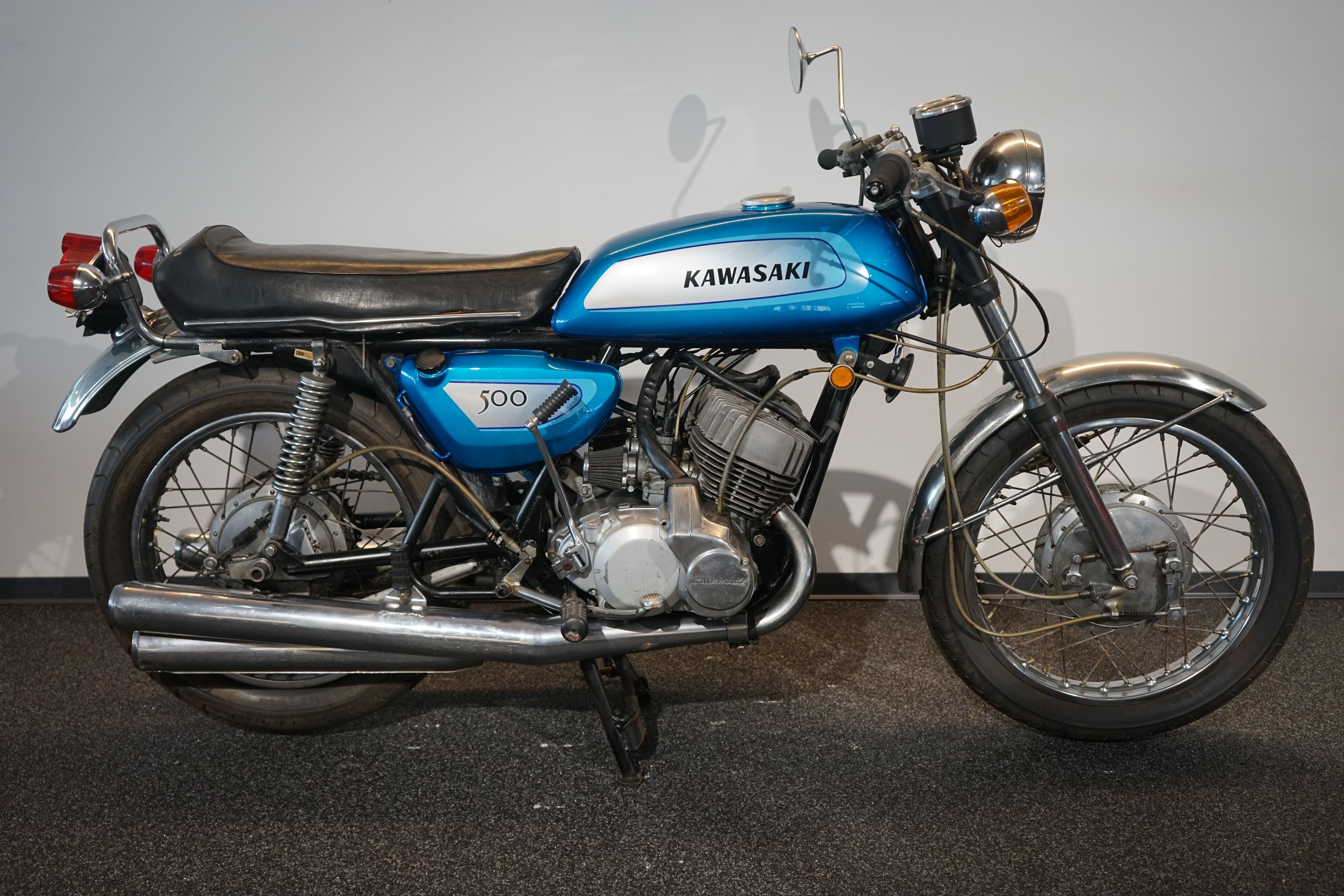 Bonhams Cars : c.1971 Kawasaki 498cc Mach III (H1A) Frame no. KAF-38162 Engine no. KAE-52908