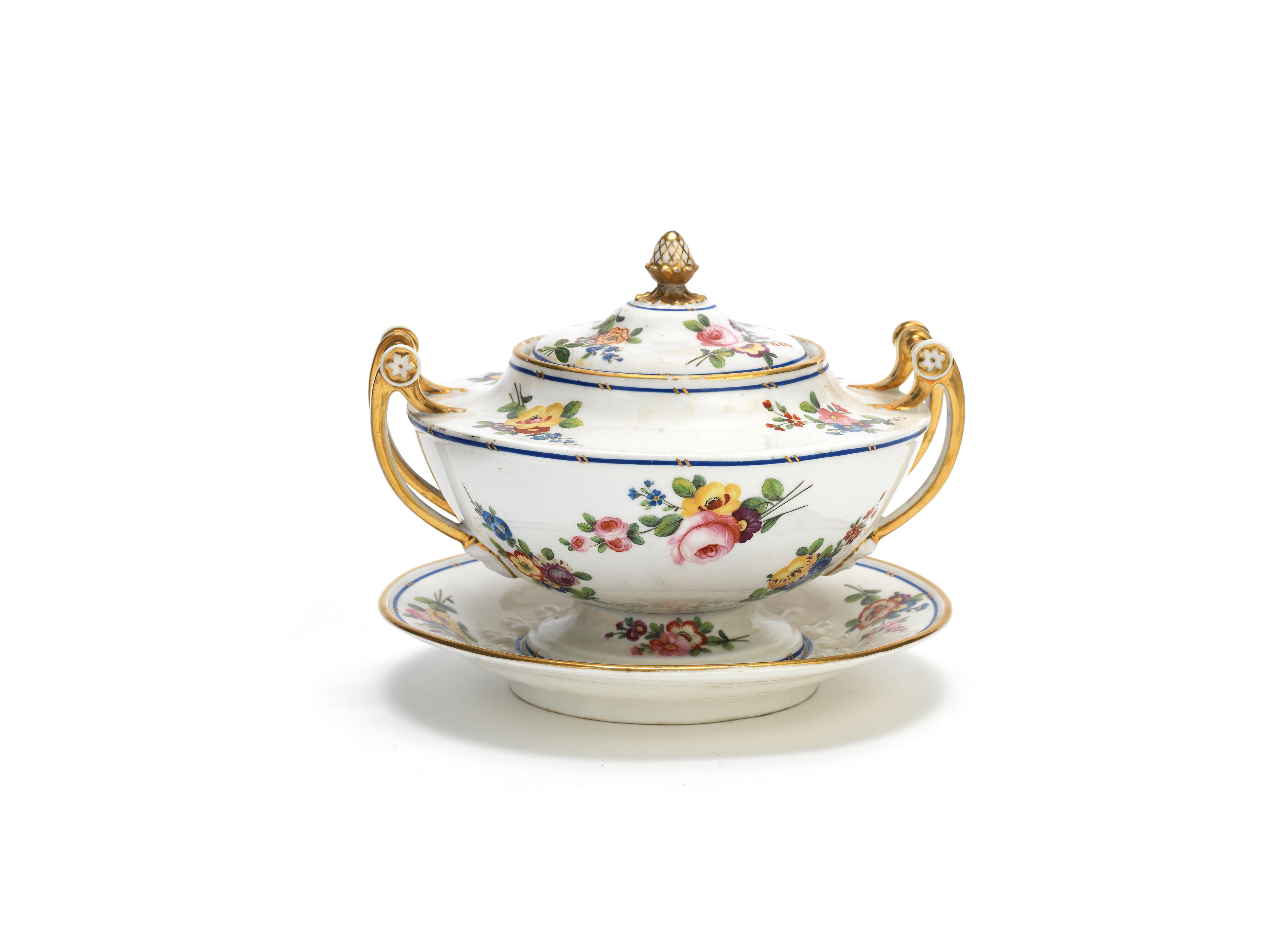Bonhams A Nantgarw Sauce Tureen Cover And Stand Circa 1818 20