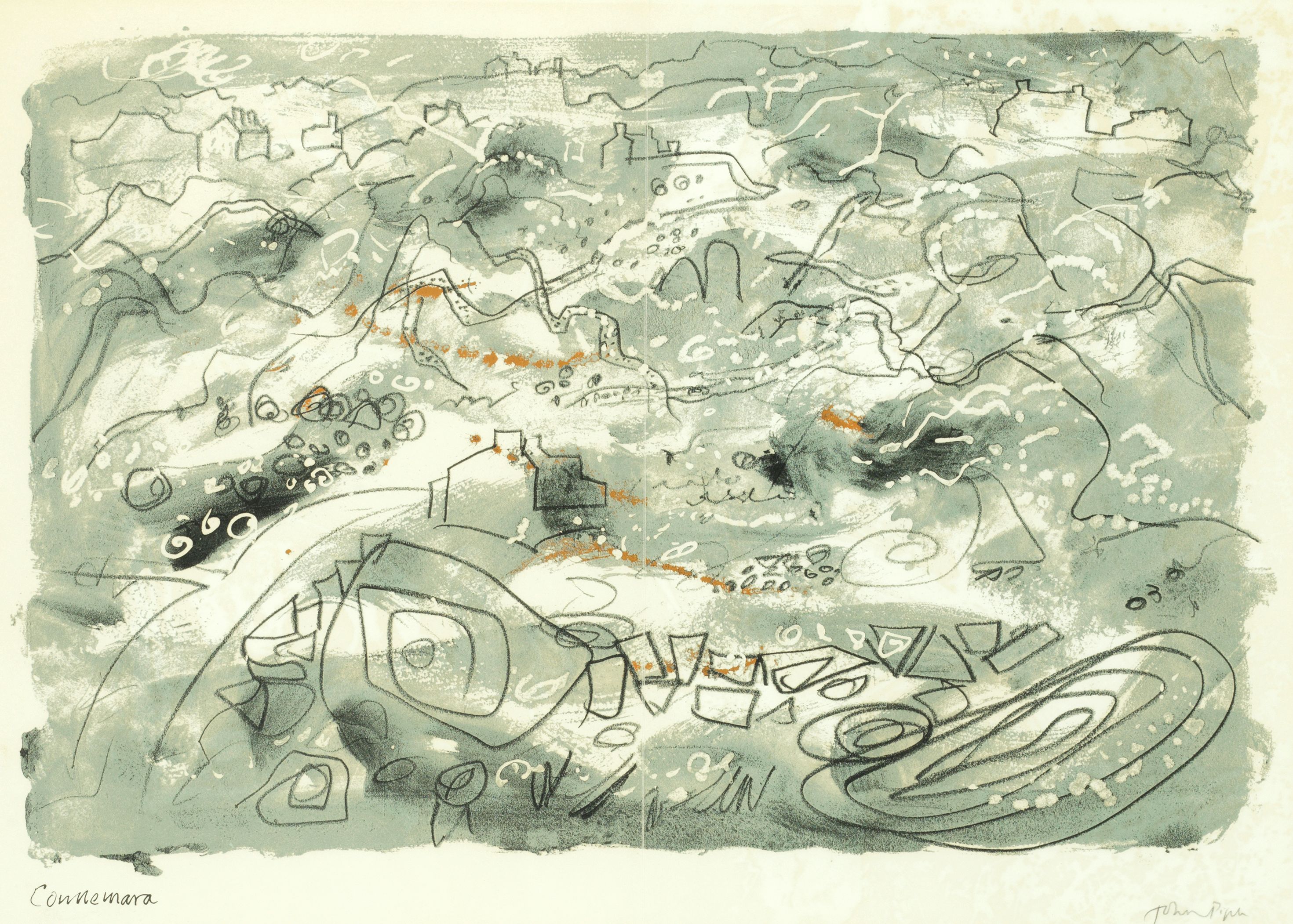 Bonhams : John Piper (British, 1903-1992) Stones and Bones XIV ...