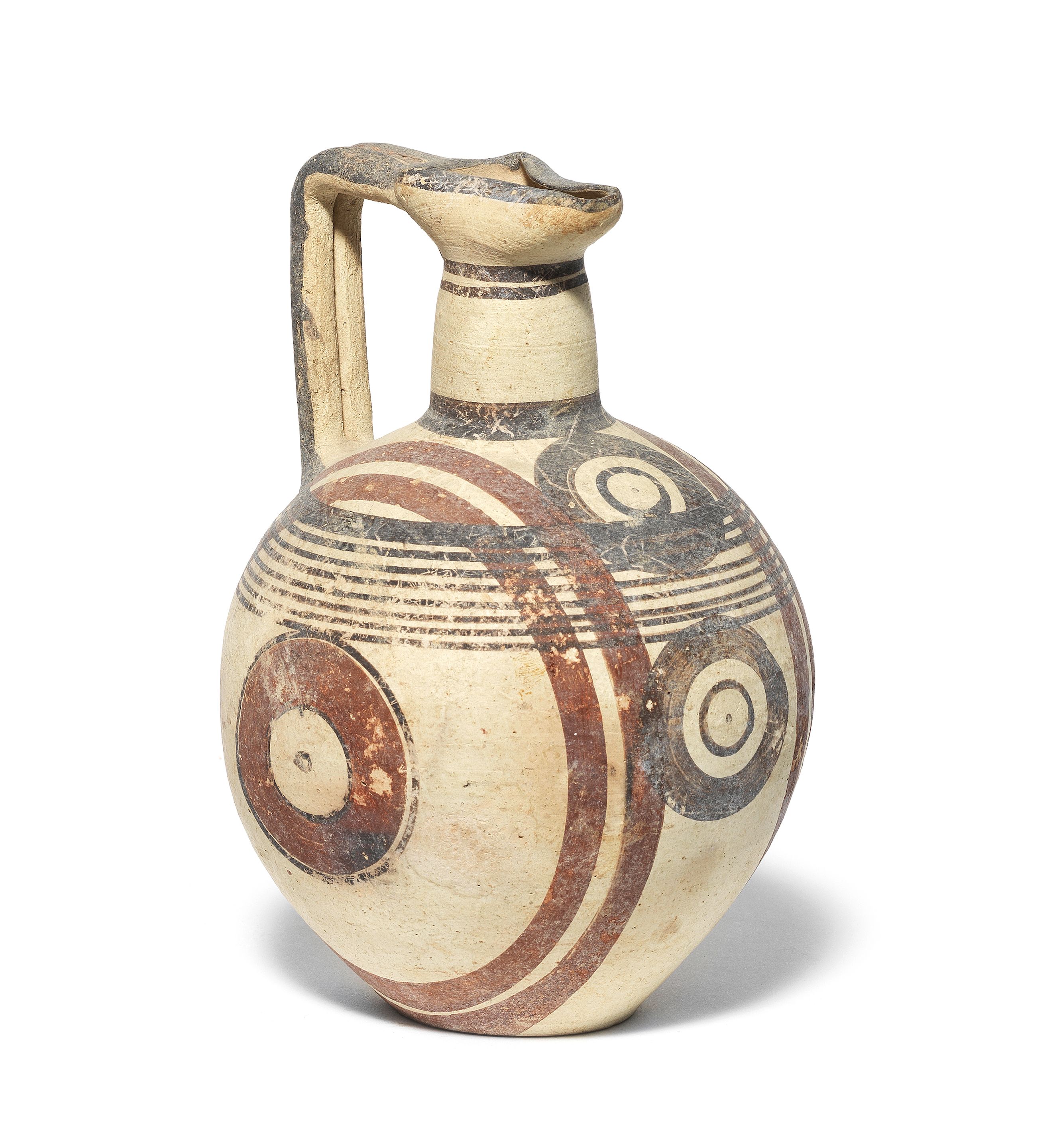 Bonhams : A Cypriot bichrome ware pottery jug