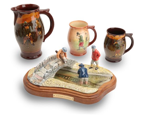 Bonhams : A COLLECTION OF GOLF CERAMICS
