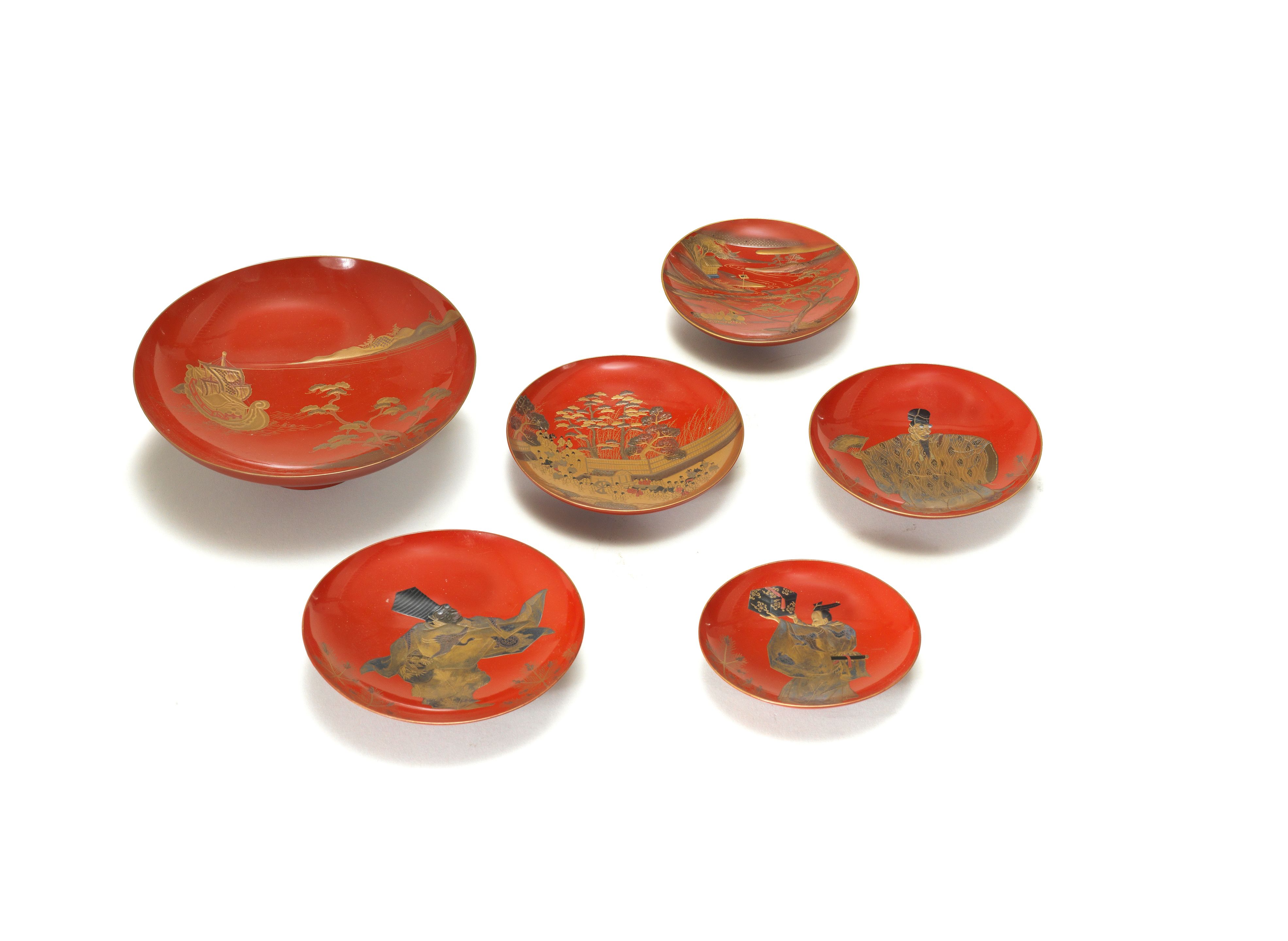 Bonhams : A collection of nineteen sake cups Edo period (1615-1868) or ...