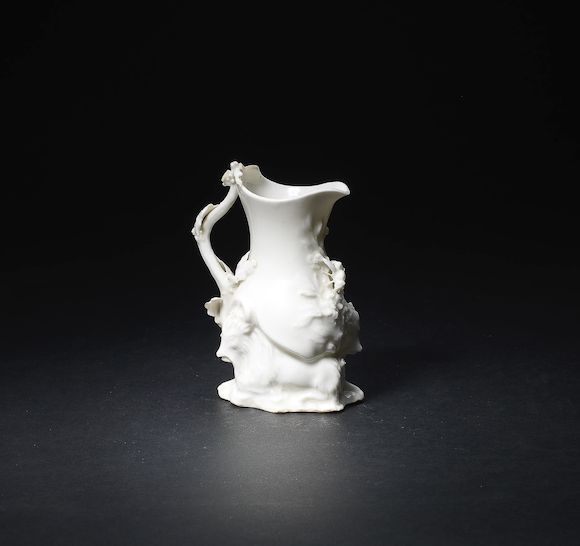 Bonhams : A Chelsea white 'Goat and Bee' jug, circa 1745-47