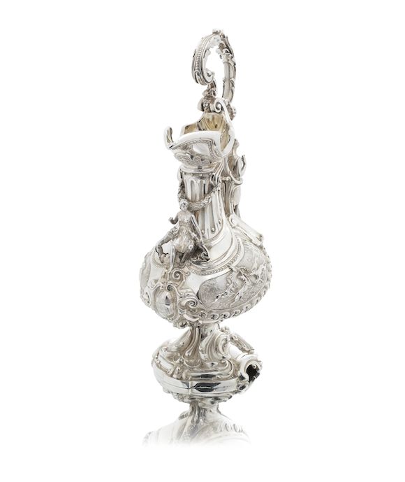 Bonhams : An impressive Victorian cast silver 'Diana' ewer by Samuel ...