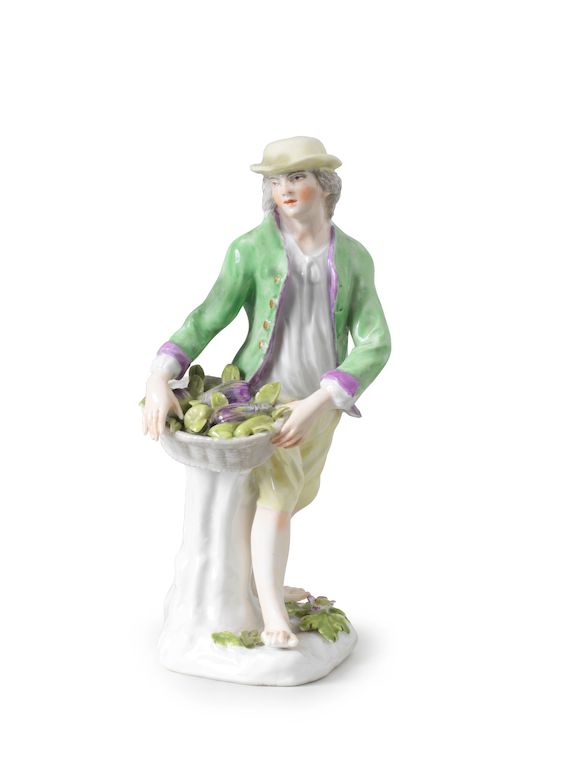 Bonhams : A Samson figure of a vegetable seller 19th Century