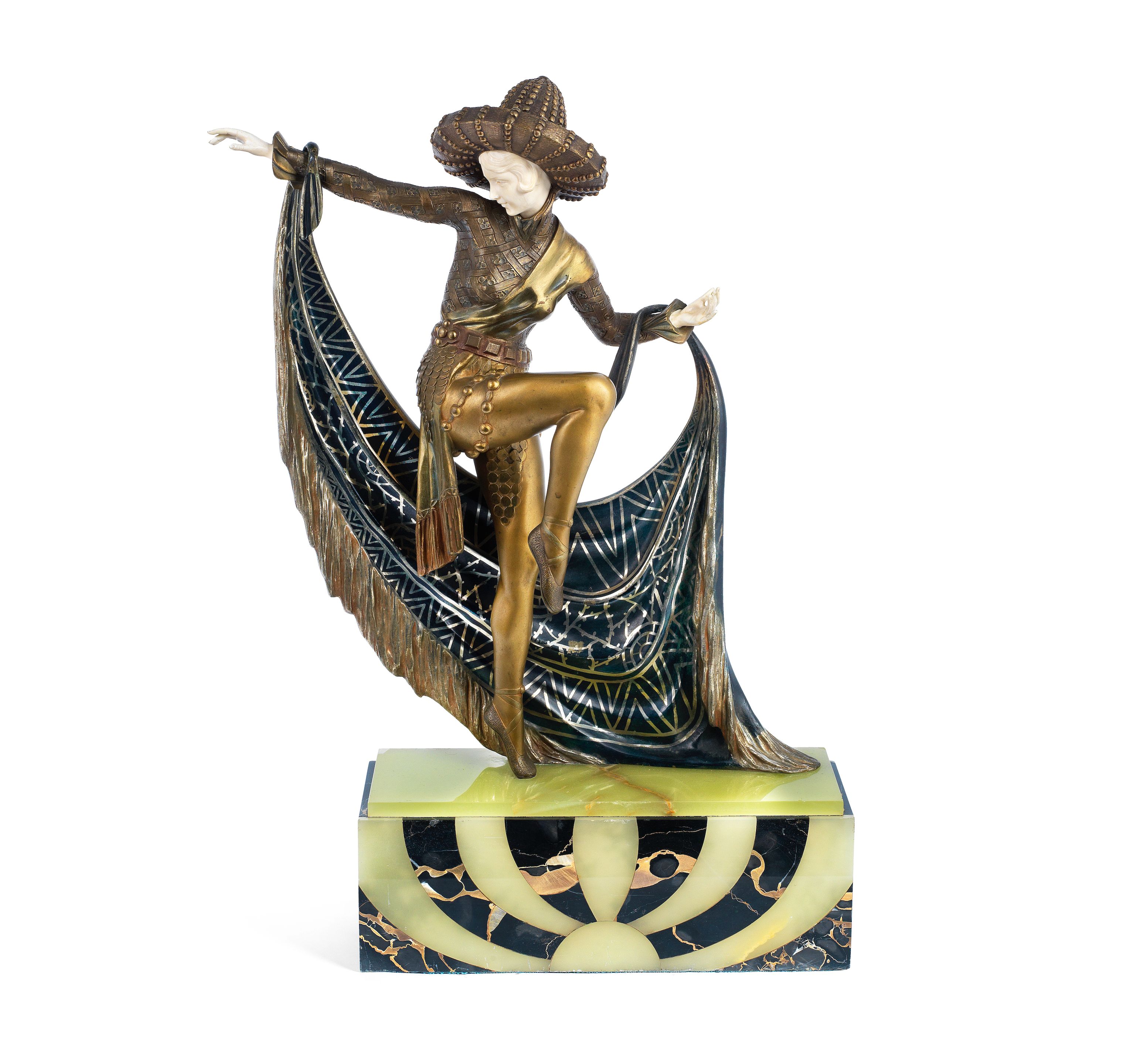 Bonhams : C.Mirval (French, active 1920s); 'Sombrero Dancer' a Bronze ...