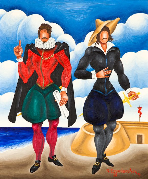 Bonhams : Nikos Engonopoulos (Greek, 1910-1985) Vincenzo Cornaro and ...