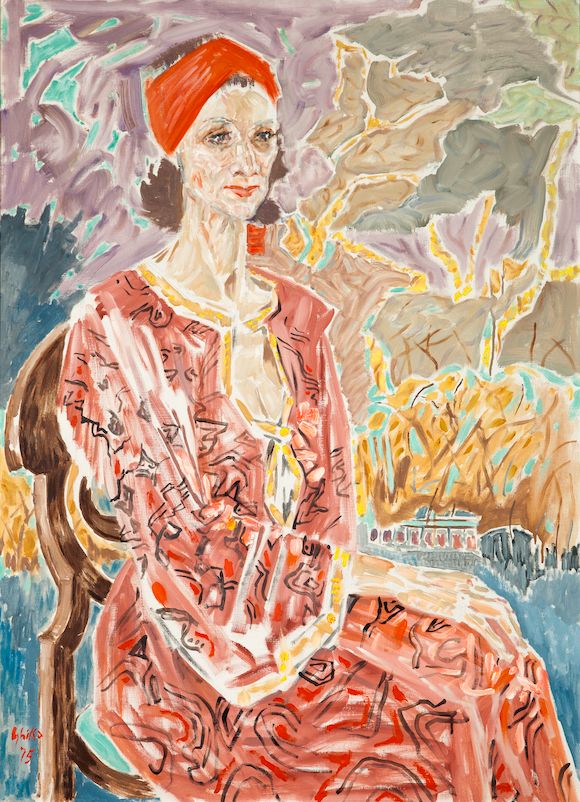 Bonhams : Nikos Hadjikyriakos-Ghika (Greek, 1906-1994) Portrait of Lady ...