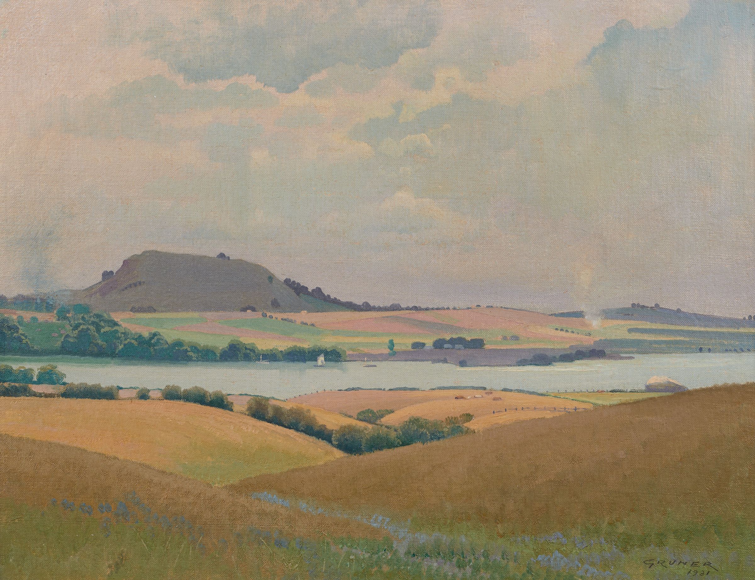 Bonhams : Elioth Gruner (1882-1939) An Estuary in Summer, 1931