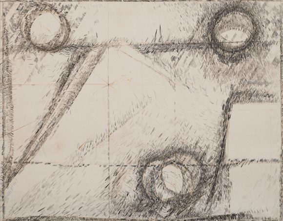 Bonhams : Godfrey Miller (1893-1964) Untitled (Mountain and the Moons ...