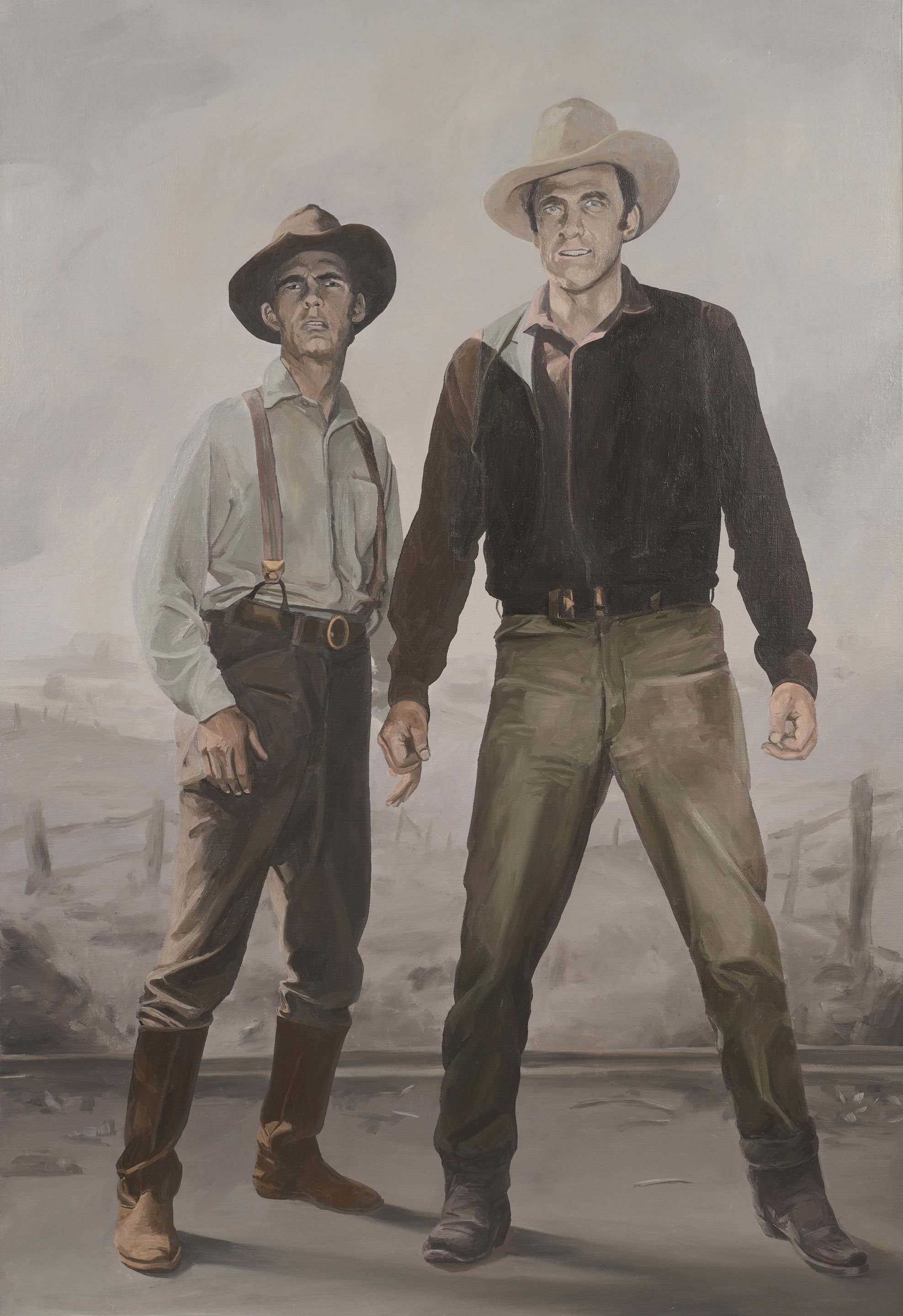 Bonhams : Stephen Bush (born 1958) Farm Hands, 1987