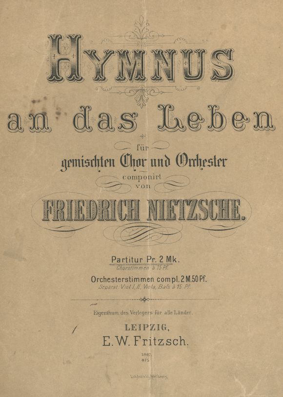 Bonhams : NIETZSCHE and WAGNER NIETZSCHE (FRIEDRICH) Menschliches ...